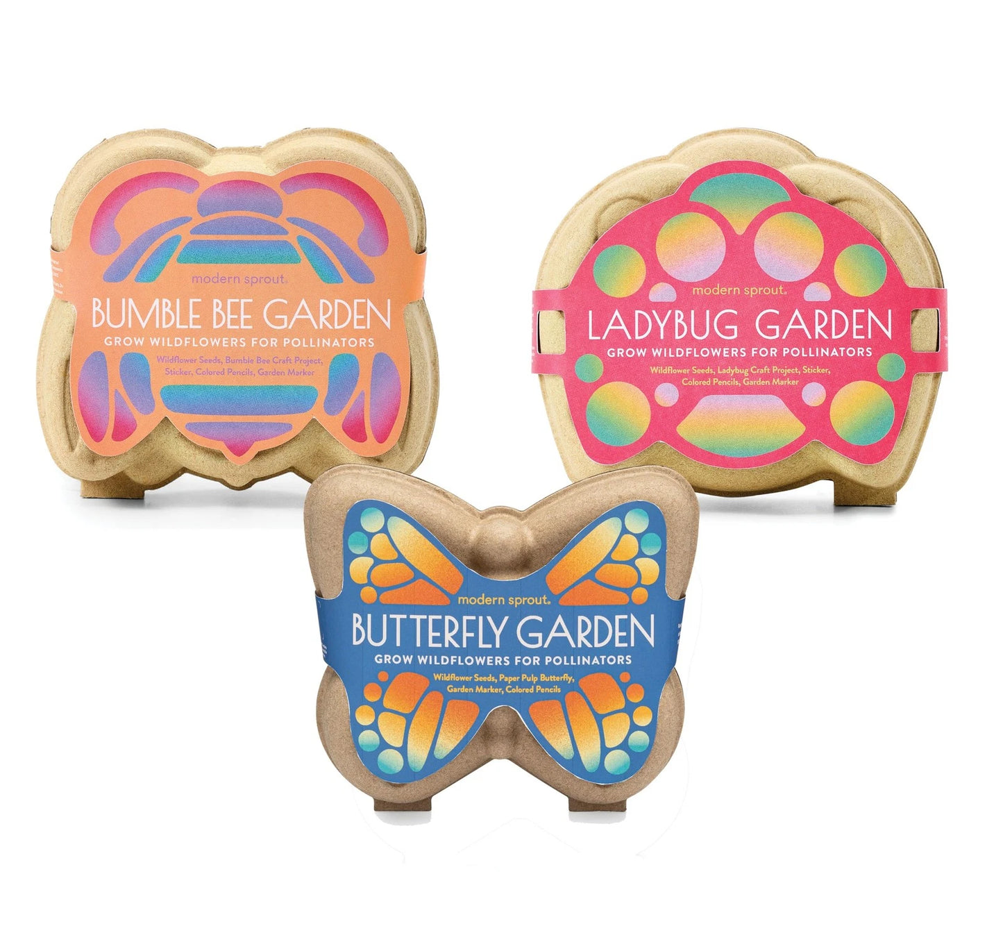 Curious Critters Garden Activity Kit - 3-Pack Mixed Wildflower Seeds ...