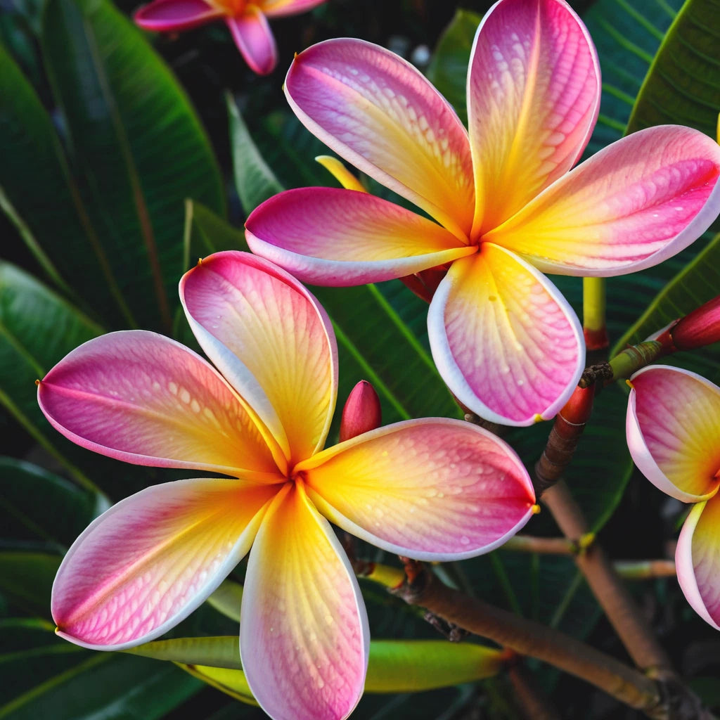 Purple Yellow Plumeria Seeds - 5 Perennial Hawaiian Flower Seeds ...